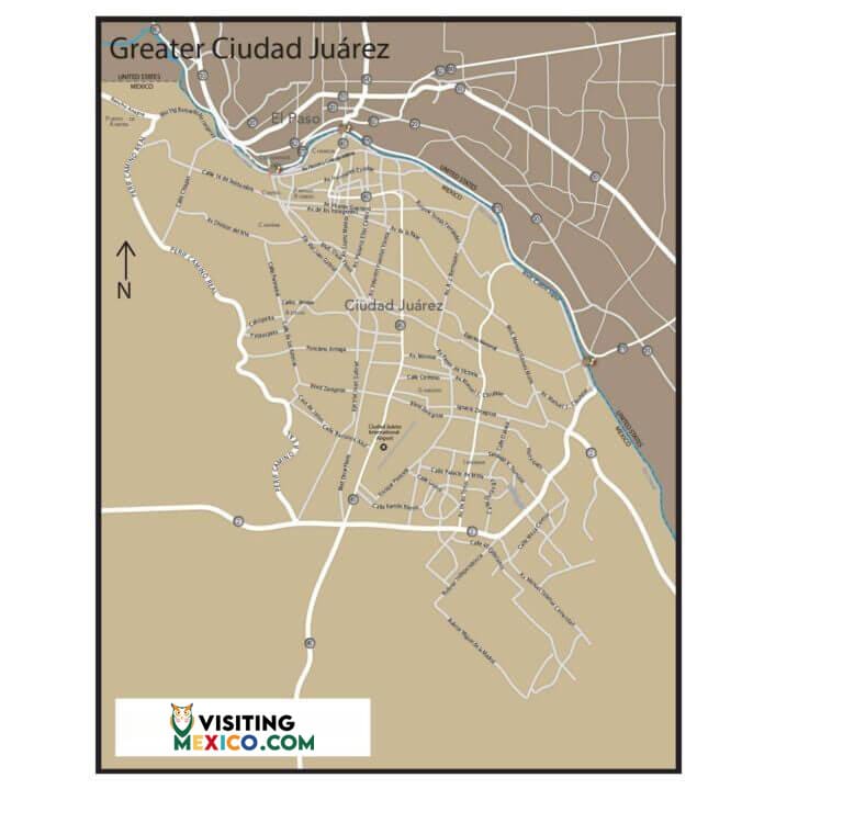 Ciudad Juarez Map | Visiting Mexico