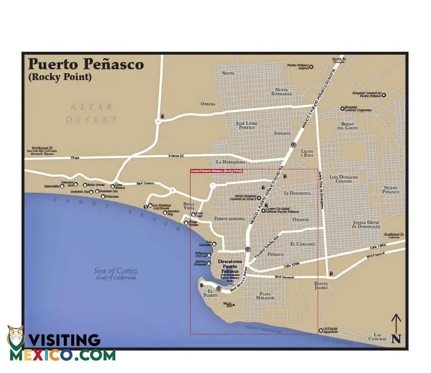 Puerto Peñasco Maps | Rocky Point Maps & Directions