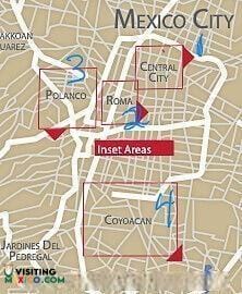 Mexico City Tourist Map | Visiting Mexico