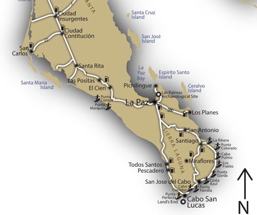 Mapa Baja California Sur The Los Planes Watershed In Baja California