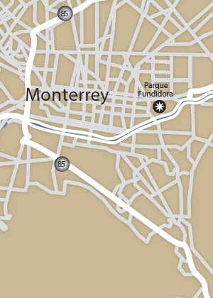 Map of Monterrey | Visiting Mexico