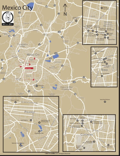 Mexico City Tourist Map | Visiting Mexico