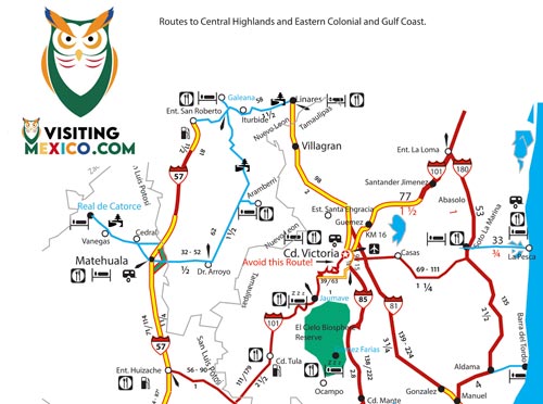 Tamaulipas Map | Visiting Mexico